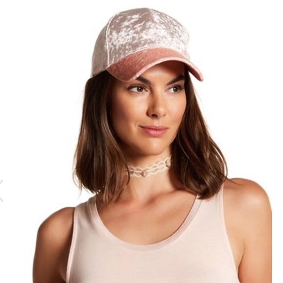 David & Young | Accessories | New Pink Velour Velvet Hat Womens ...